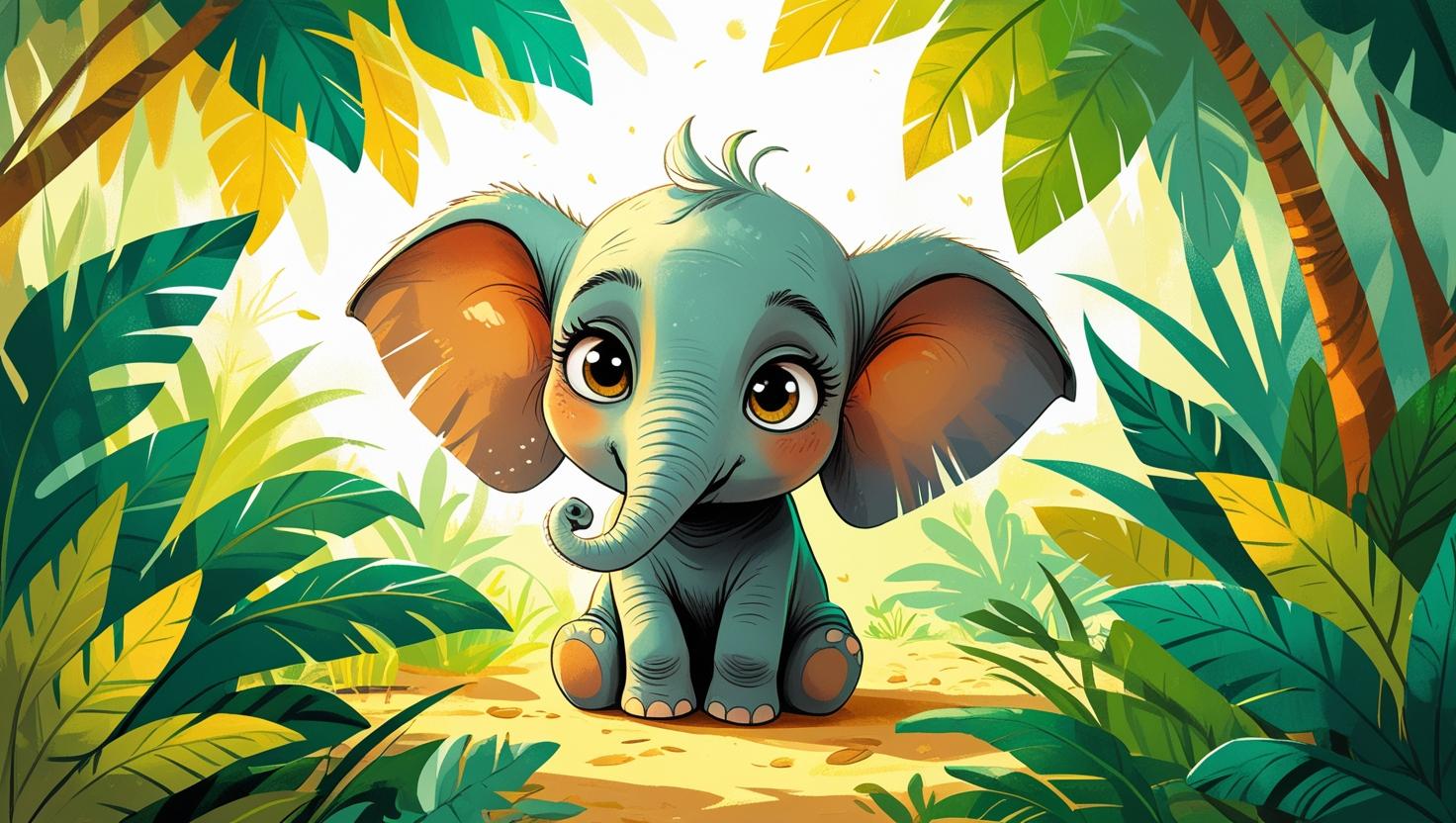 English Story: Tara the Tiny Elephant’s Big Idea